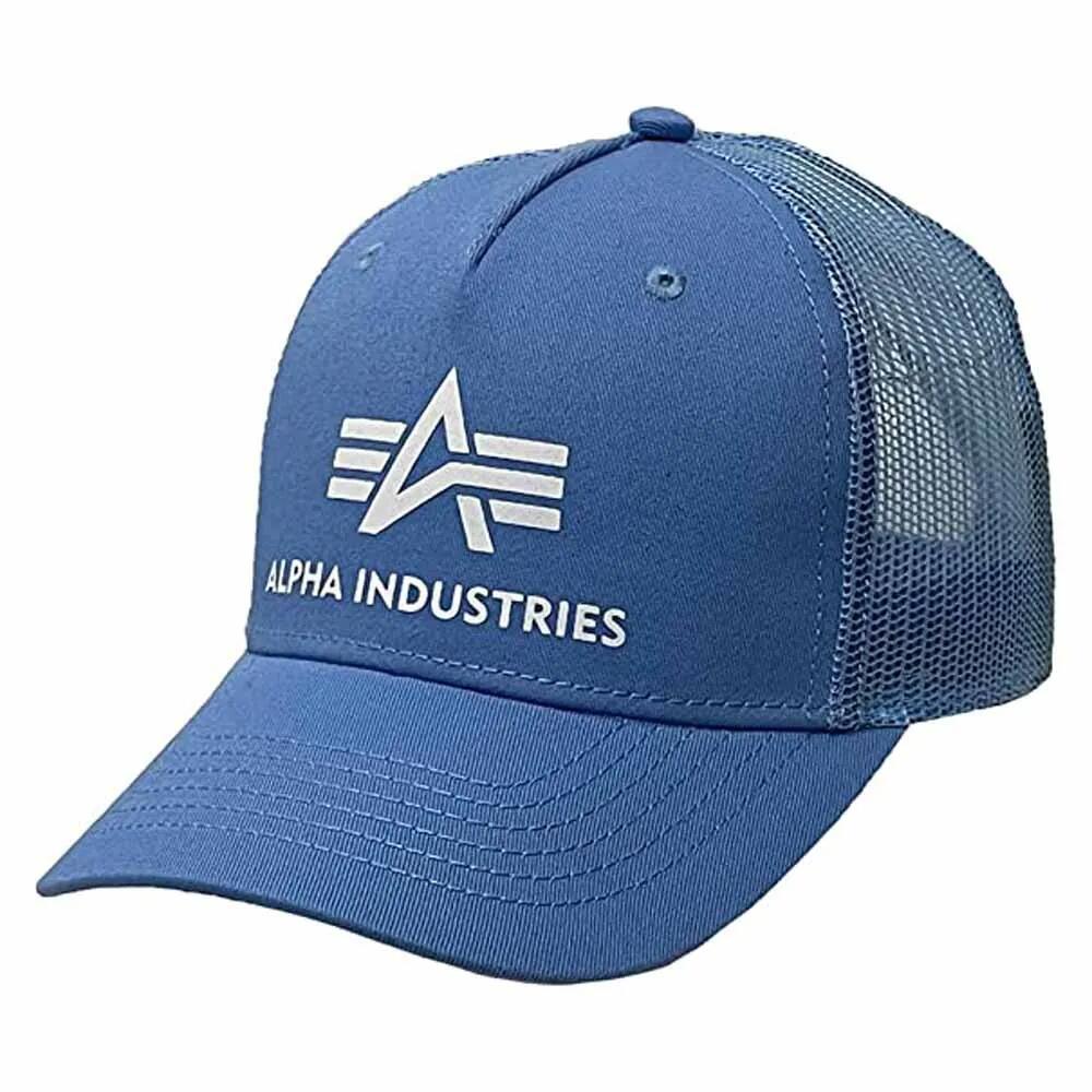 【楽天市場】アルファ インダストリーズ ベーシック トラッカー キャップ （ LightBlue ） | ALPHA INDUSTRIES Basic trucker cap [t]：クライム ...
