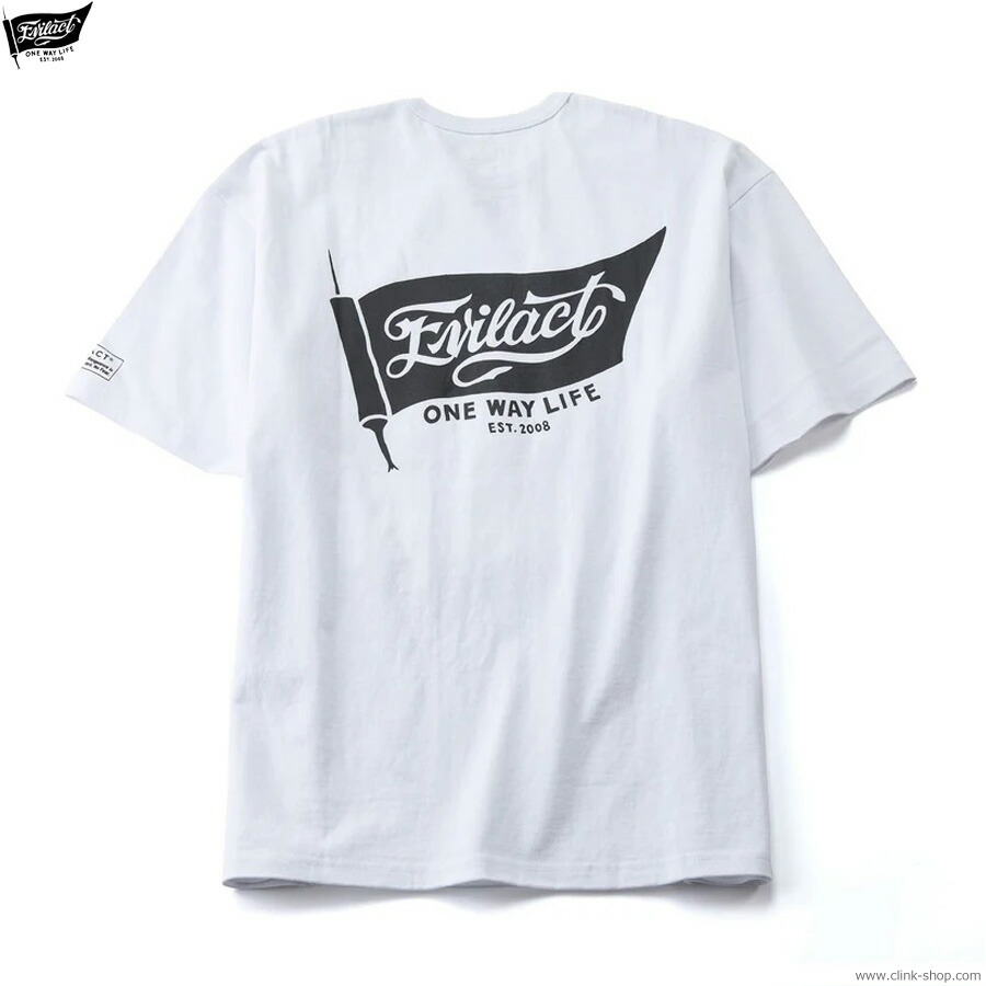【楽天市場】EVILACT イーブルアクト 半袖Tシャツ メンズ オールシーズン 綿100％ ホワイト M-XL EVILACT FLAG ...
