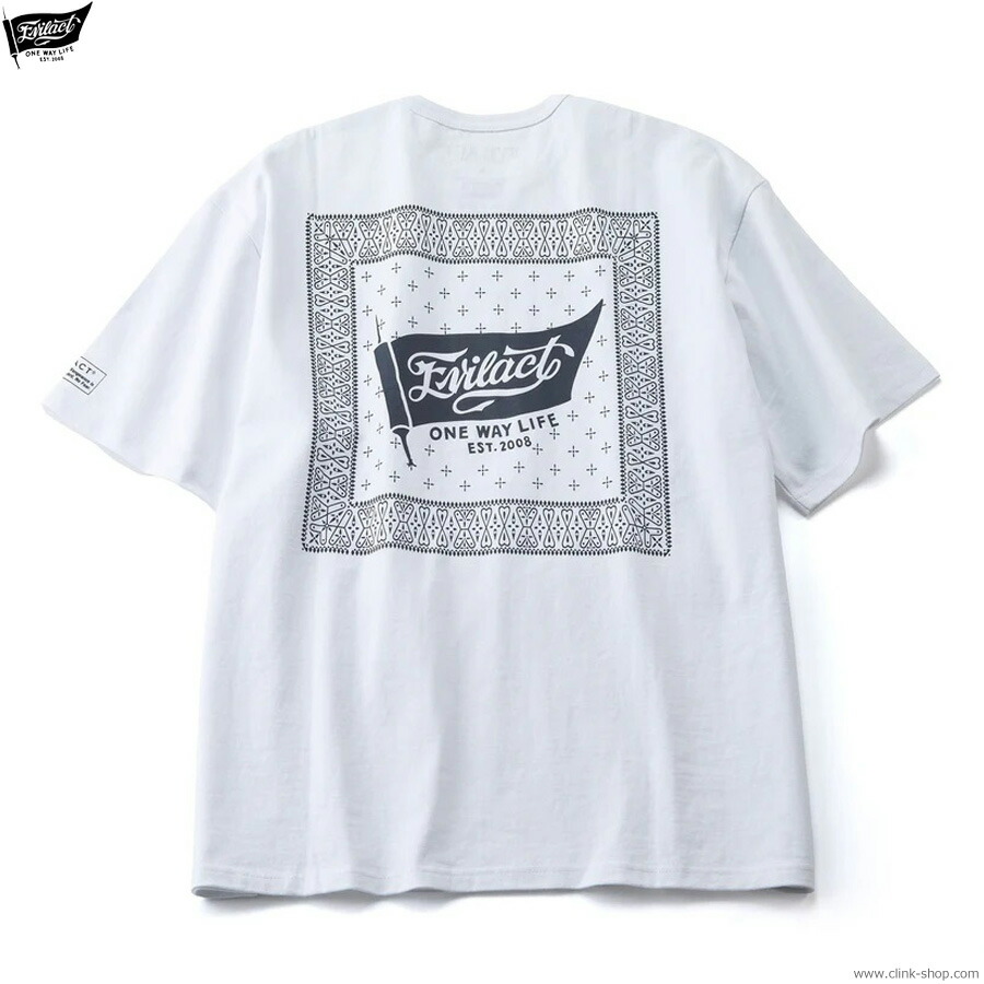 【楽天市場】EVILACT イーブルアクト 半袖Tシャツ メンズ オールシーズン 綿100％ ホワイト M-XL EVILACT ...