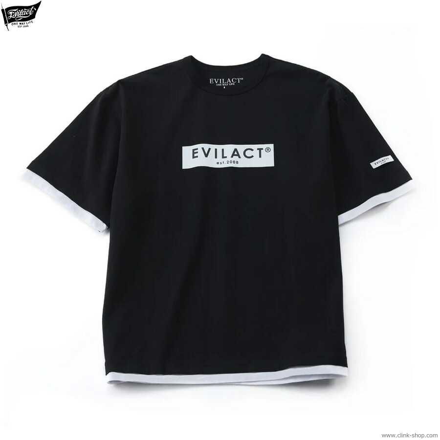 【楽天市場】SALE セール 20％OFF EVILACT イーブルアクト 半袖Tシャツ メンズ オールシーズン 綿100％ ブラック M ...