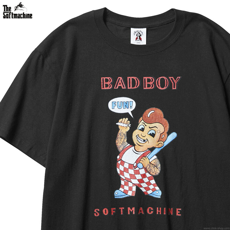 【楽天市場】SOFTMACHINE ソフトマシーン SOFTMACHINE BAD BOY-T (BLACK) メンズ Tシャツ 半袖：clink