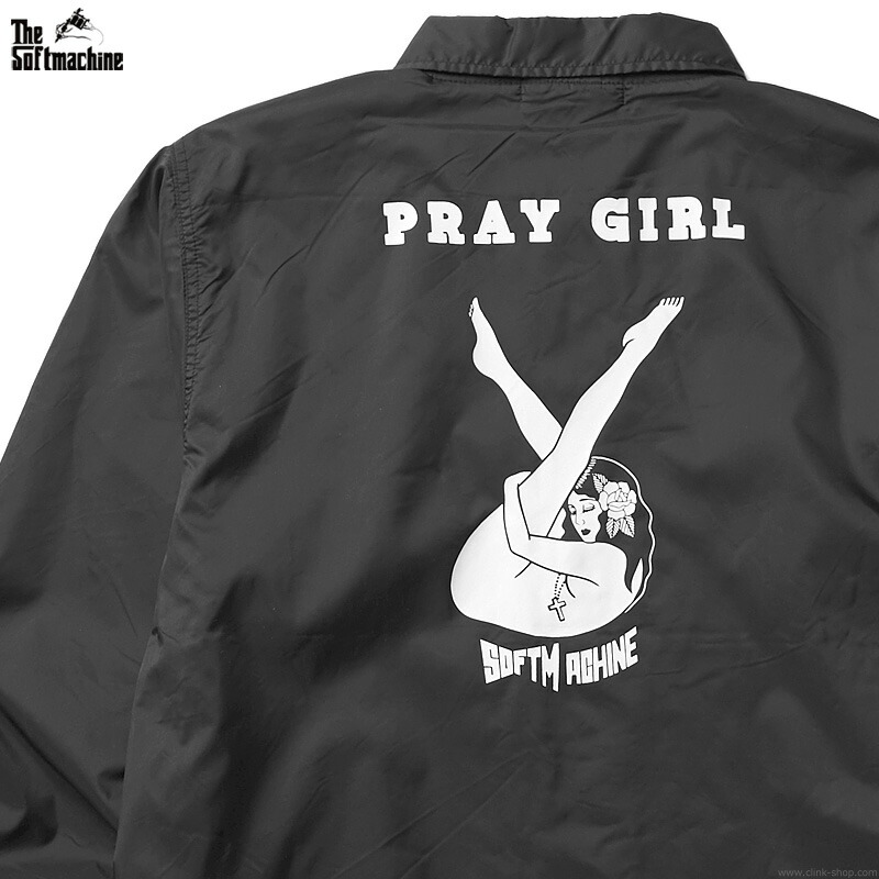【楽天市場】SOFTMACHINE ソフトマシーン SOFTMACHINE PRAY GIRL JK (BLACK) メンズ ジャケット アウター コーチジャケット ブラック：clink