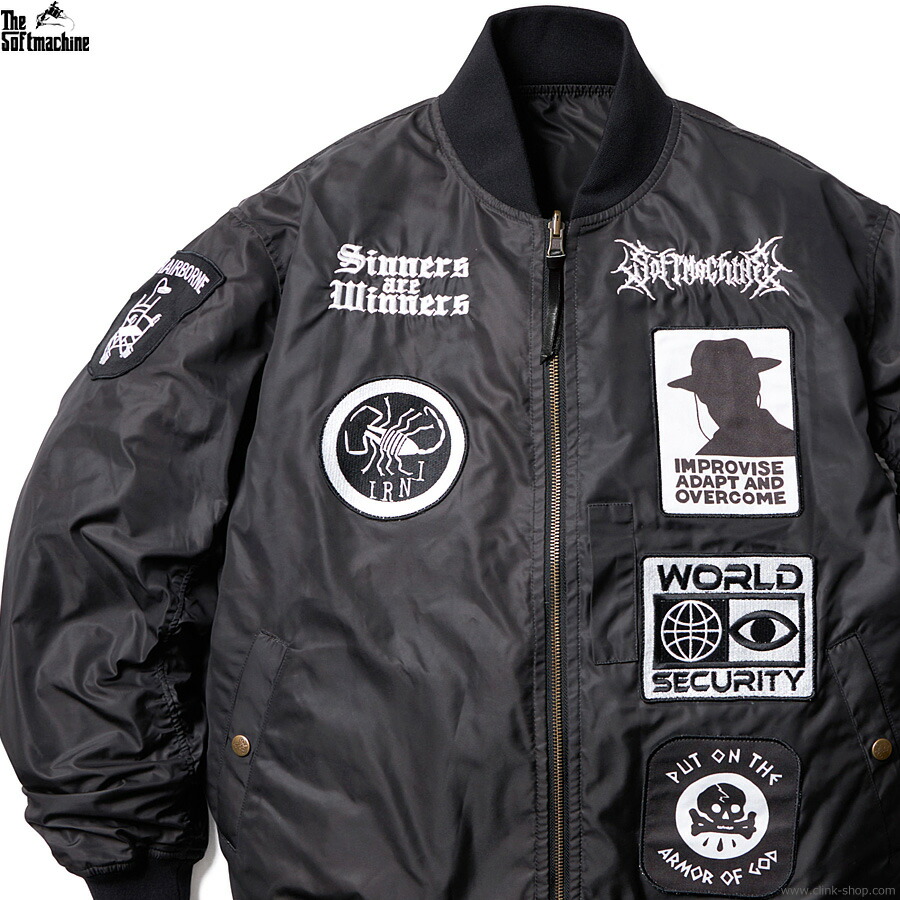 【楽天市場】SOFTMACHINE ソフトマシーン ジャケット メンズ 秋冬物 ポリエステル100％ ブラック M-XL SOFTMACHINE MAVERICK JK TATTO タトゥー ...