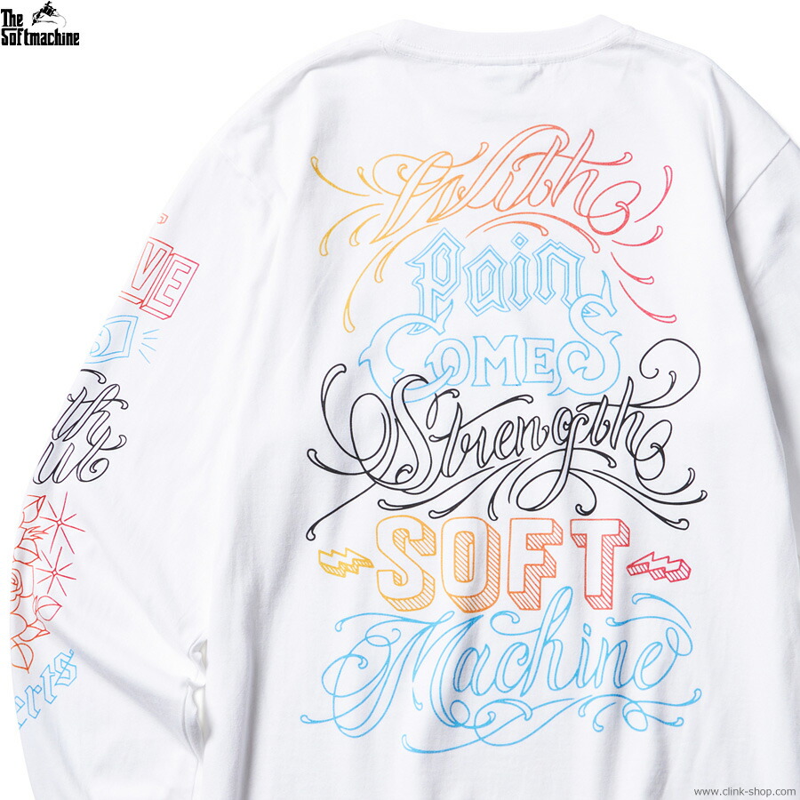 【楽天市場】SOFTMACHINE ソフトマシーン SOFTMACHINE WAY OF LIVING L/S (WHITE) メンズ 長袖Tシャツ ロンT TATTOO タトゥー：clink