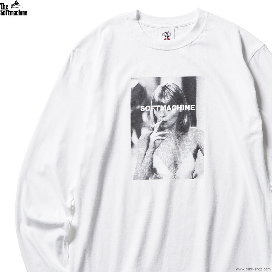 【楽天市場】SOFTMACHINE ソフトマシーン 長袖Tシャツ メンズ オールシーズン 綿100％ ホワイト M-XL SOFTMACHINE ELVIRA L/S (WHITE) タトゥー ...
