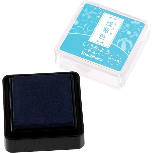 【楽天市場】【1000円以上お買い上げで送料無料♪】シヤチハタ スタンプパッド いろもよう わらべ 浅葱色 HAC-S1-TQ - メール便発送：Clips クリップス