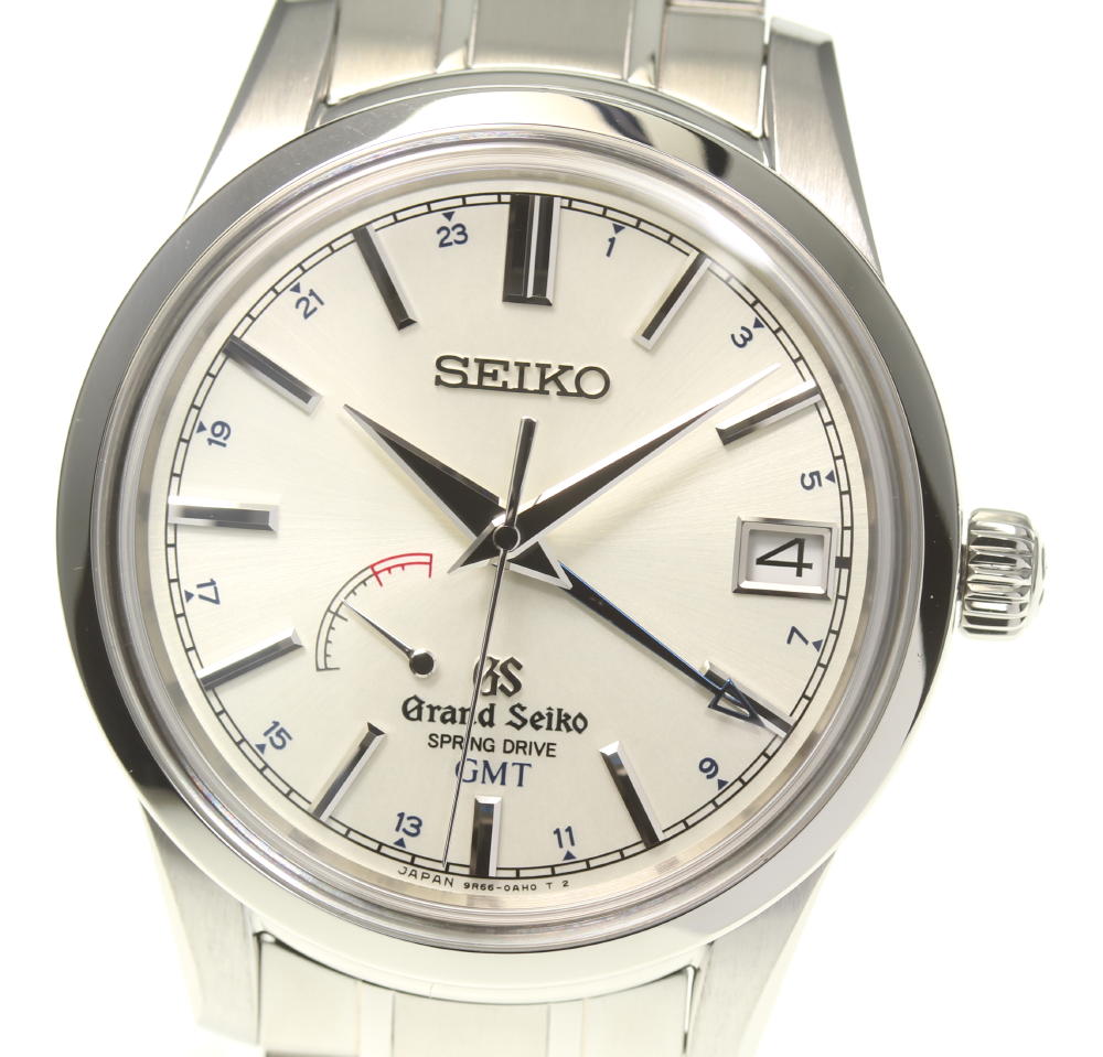 【楽天市場】☆美品 箱保付き【SEIKO】セイコー グランドセイコー GMT パワーリザーブ SBGE025/9R66-0AL0 スプリングドライブ メンズ【中古】：CLOSER