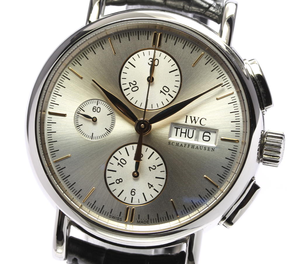 【楽天市場】☆美品☆保証書付【IWC】ポートフィノ クロノグラフ IW378302 自動巻き メンズ【中古】：CLOSER