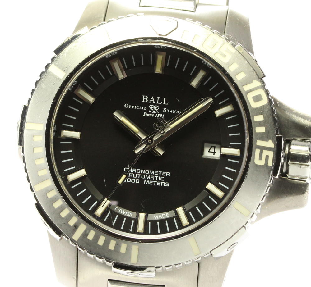 【楽天市場】保付き【BALL】ボールウォッチ エンジニア ハイドロカーボン ディープクエスト DM3000 自動巻き メンズ【中古】：CLOSER