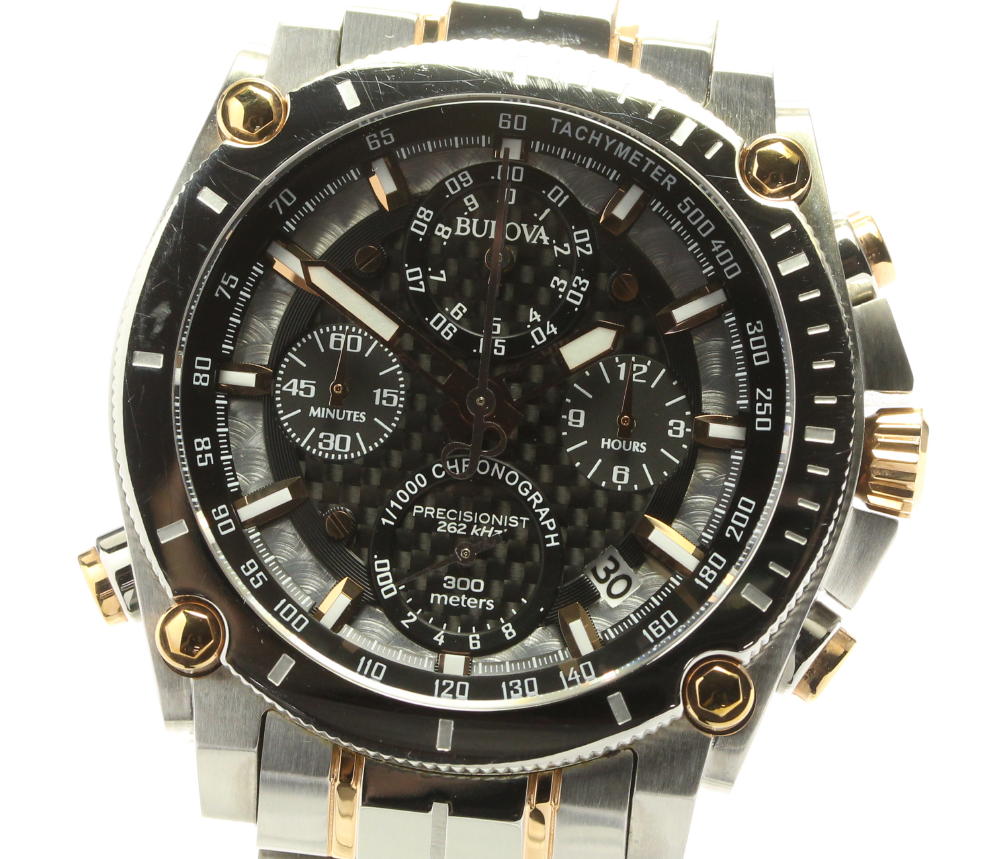 【楽天市場】☆良品【BULOVA】ブローバ プレシジョニスト クロノグラフ 98G256(C477880) クォーツ メンズ【中古】：CLOSER