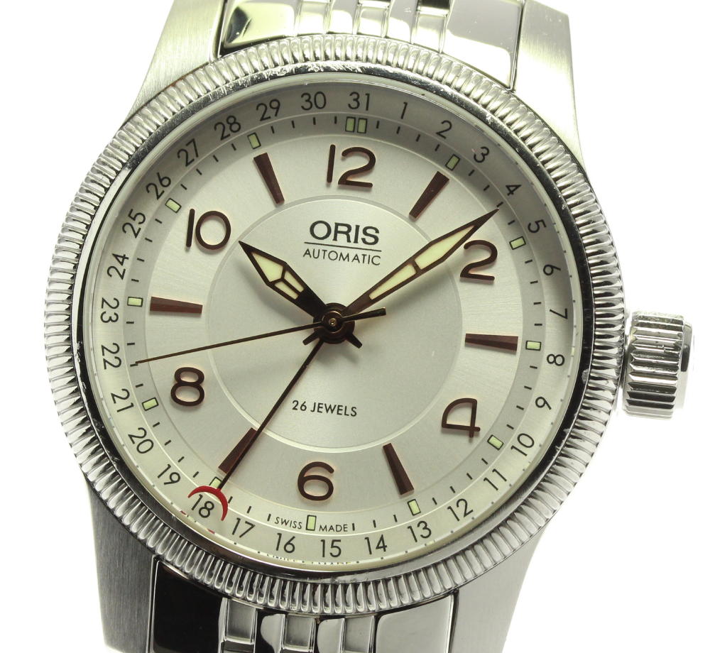 【楽天市場】【ORIS】オリス ビッグクラウン ポインターデイト 7628 自動巻き メンズ【中古】：CLOSER