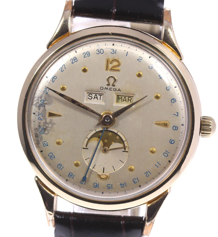 【楽天市場】【OMEGA】オメガ リダンダイアル トリプルカレンダー 2486-2 cal.381 ヴィンテージ 手巻き メンズ【中古】：CLOSER