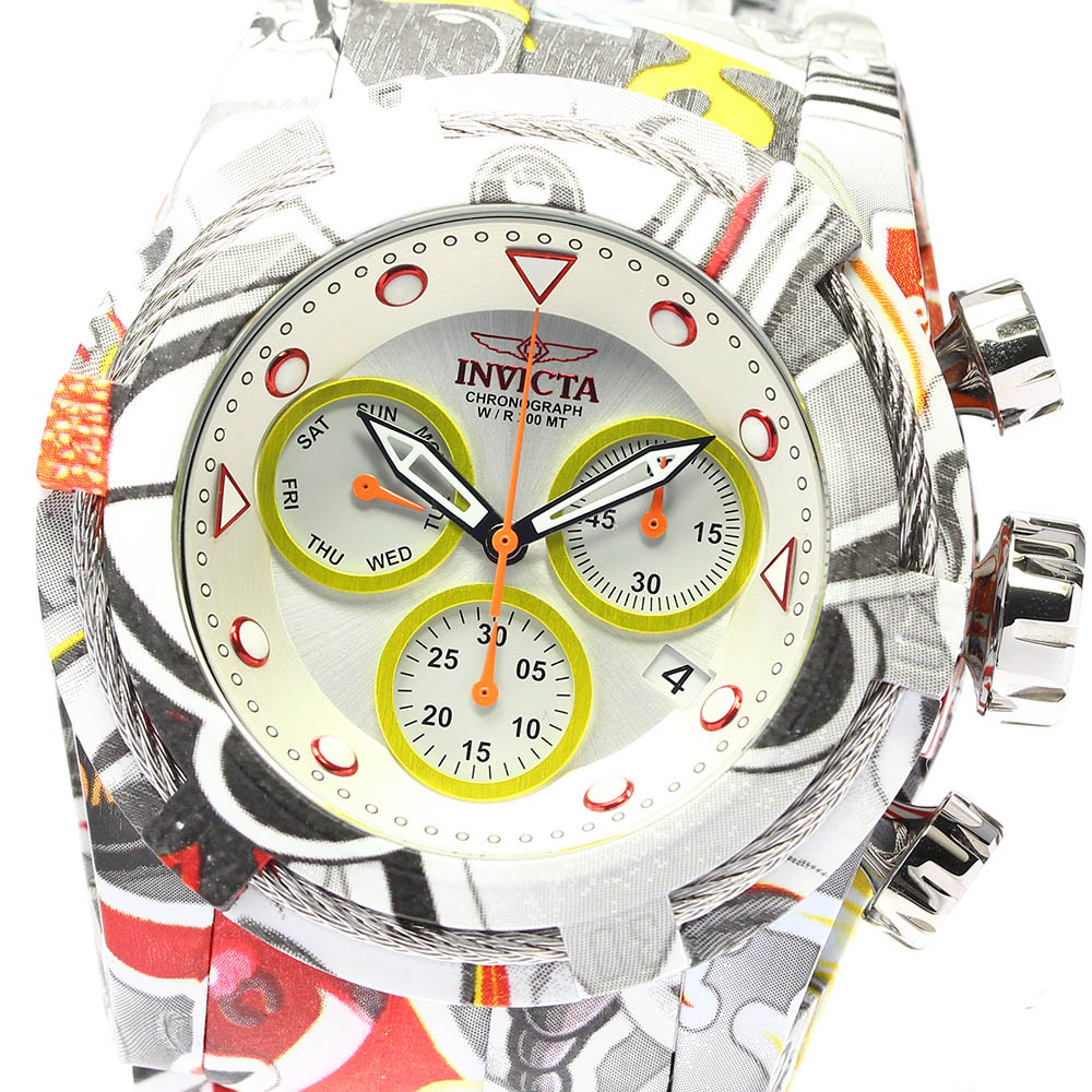 【楽天市場】☆良品★内箱付き【INVICTA】インビクタ ボルト グラフィティゼウス クロノグラフ 27095 クォーツ メンズ【中古】：CLOSER
