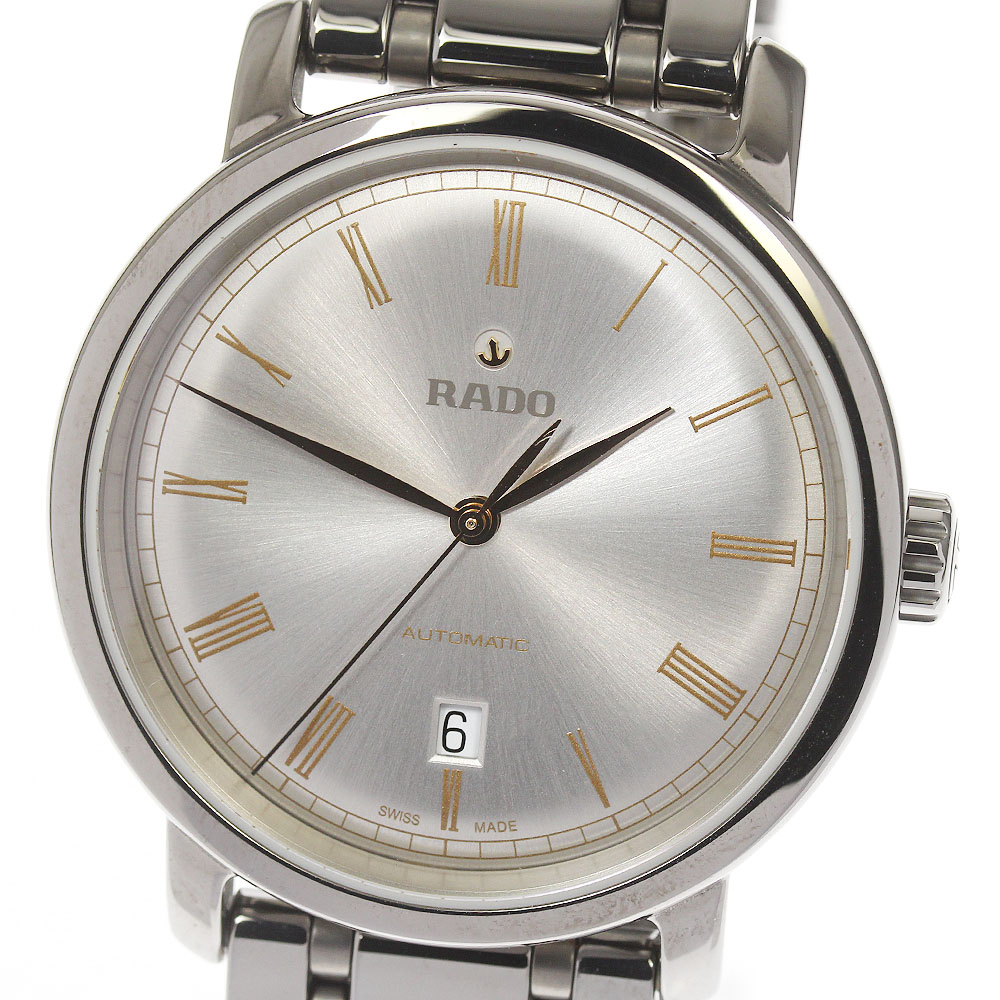【楽天市場】☆美品★箱・保証書付き【RADO】ラドー ダイヤマスター 763.0806.3/R14806102 デイト 自動巻き メンズ【中古 ...