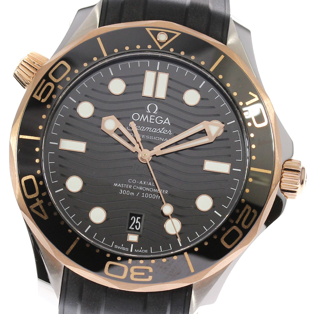 【楽天市場】☆美品★箱・保証書付き【OMEGA】オメガ シーマスター300 コーアクシャル K18PGベゼル 210.22.42.20.01 ...