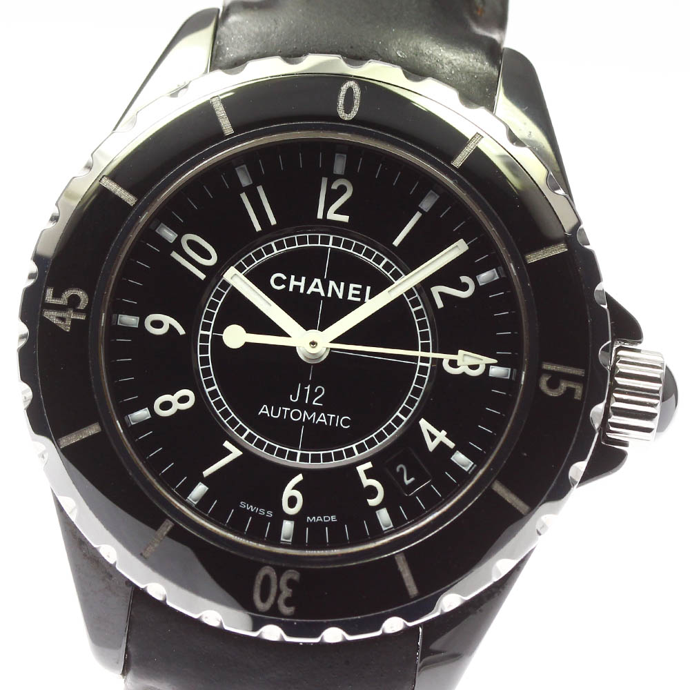 【楽天市場】【CHANEL】シャネル J12 黒セラ H0683 自動巻き メンズ_708519【中古】：CLOSER
