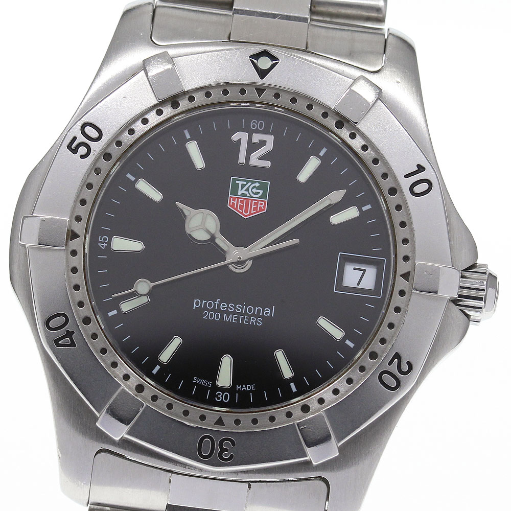 【楽天市場】【TAG HEUER】タグホイヤー プロフェッショナル200M デイト WK1110-1 クォーツ メンズ_711111【中古 ...
