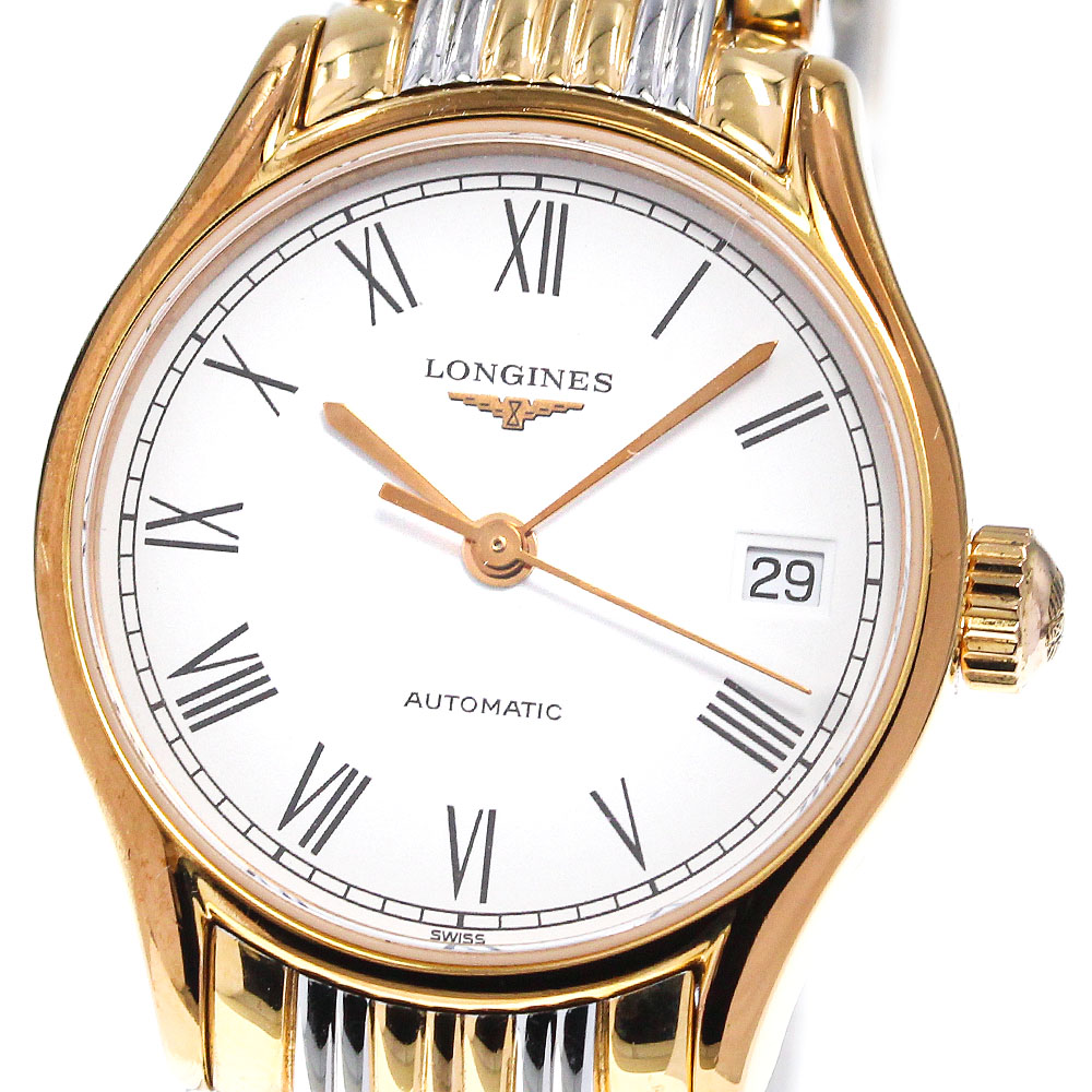 【楽天市場】★保証書付き【LONGINES】ロンジン リール デイト L4.360.1 自動巻き レディース_720201【中古】：CLOSER