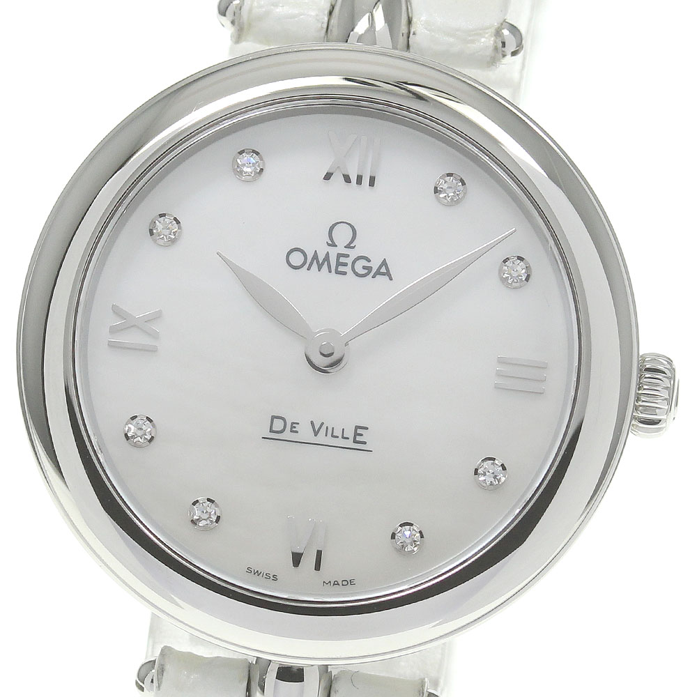 【楽天市場】【OMEGA】オメガ デビル プレステージ デュードロップ 8Pダイヤ 424.13.27.60.55.001 クォーツ ...