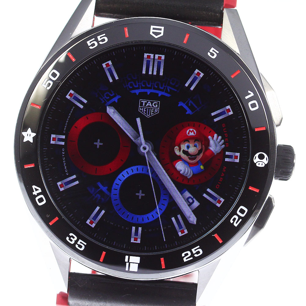 【楽天市場】☆美品 ★箱・保証書付き【TAG HEUER】タグホイヤー コネクテッド スーパーマリオ リミテッドエディション SBG8A13 ...