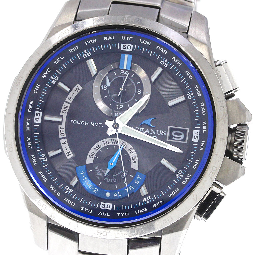 【楽天市場】カシオ CASIO OCW-T1000-1AJF オシアナス ソーラー電波 メンズ _742474【中古】：CLOSER