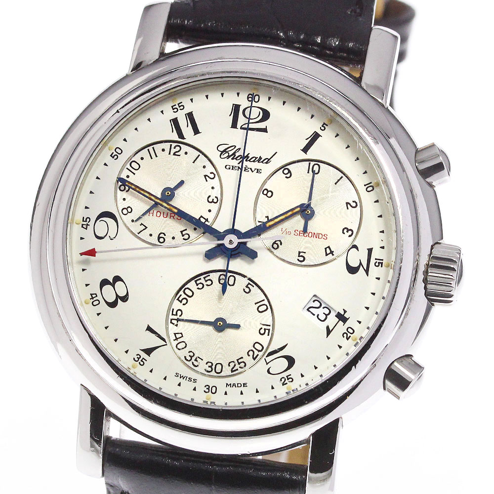 【楽天市場】訳あり ショパール Chopard 8271 ミッレミリア クロノグラフ デイト クォーツ メンズ 内箱付き_742434【中古 ...
