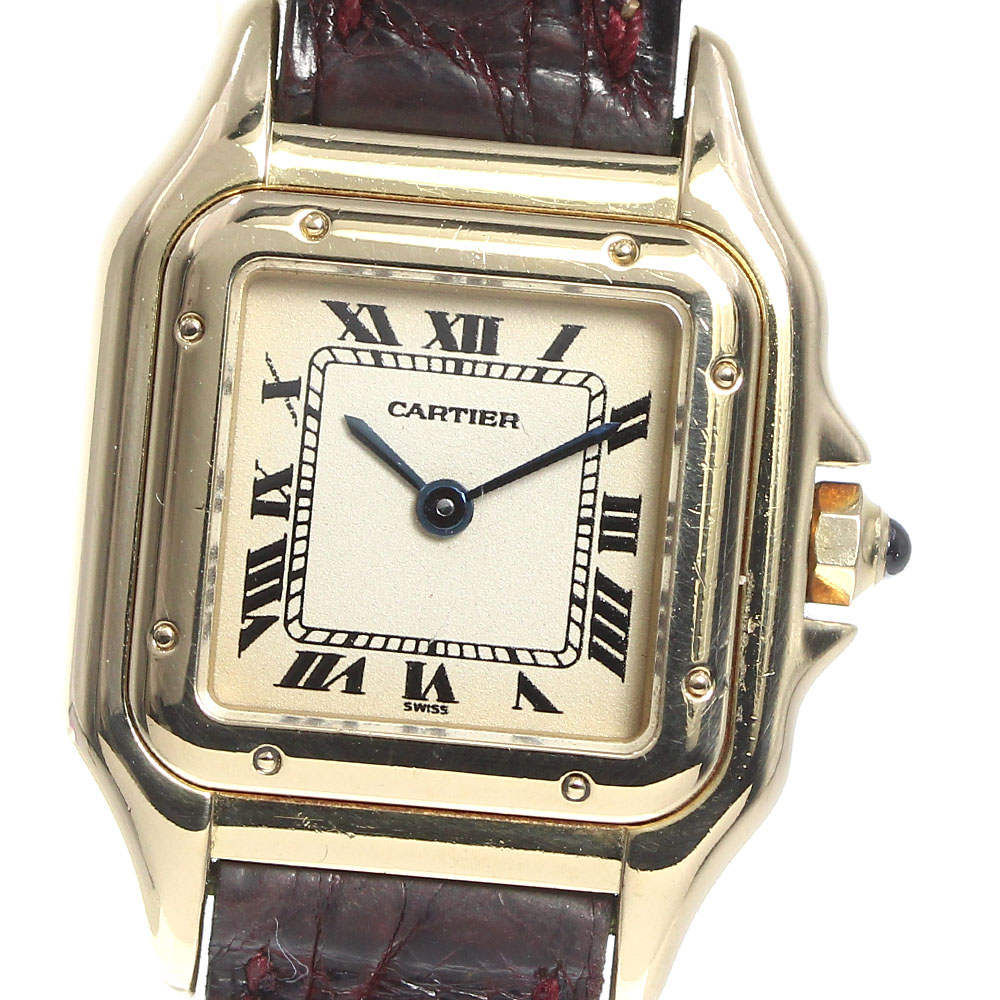 【楽天市場】カルティエ CARTIER パンテールSM K18Dバックル クォーツ レディース 内箱・保証書付き_738204【中古】：CLOSER