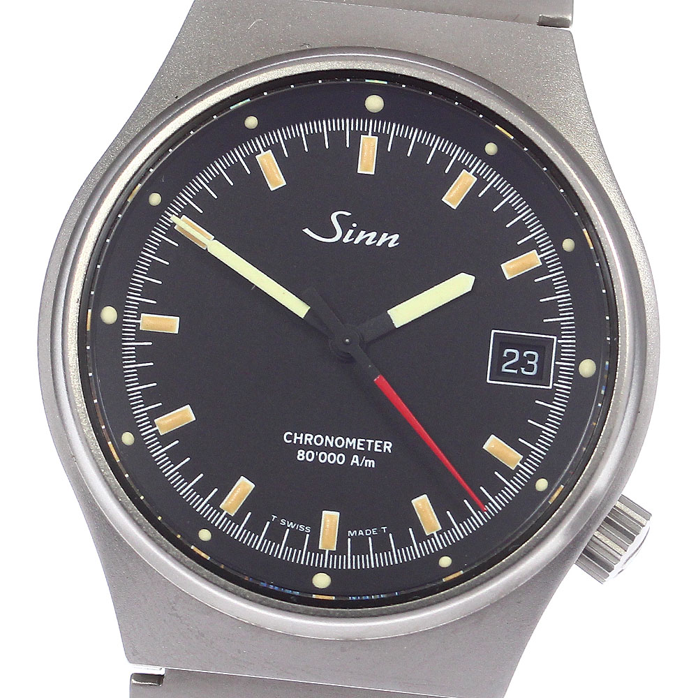 【楽天市場】ジン Sinn 0244.TI.I デイト 自動巻き メンズ 保証書付き_747210【中古】：CLOSER