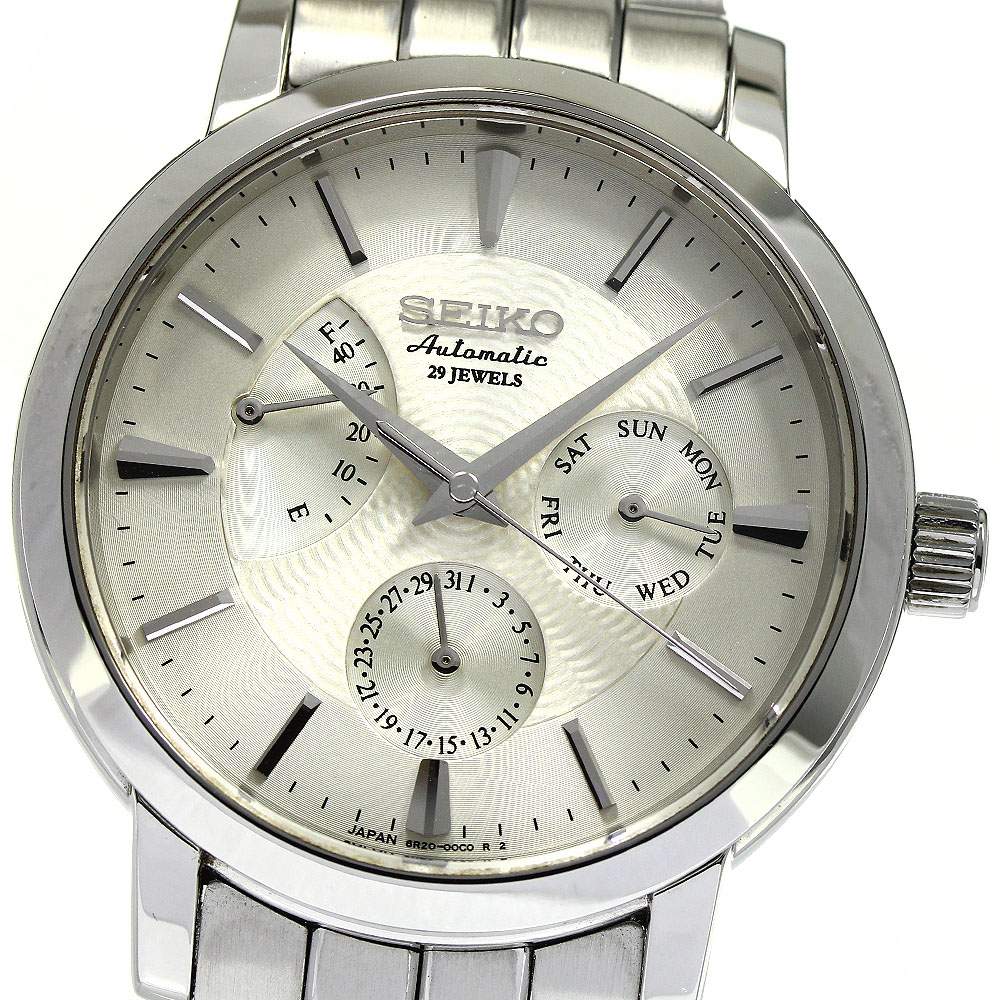 【楽天市場】セイコー SEIKO 6R20-00B0/SARC003 メカニカル デイデイト パワーリザーブ 自動巻き メンズ 箱・保証書付き ...