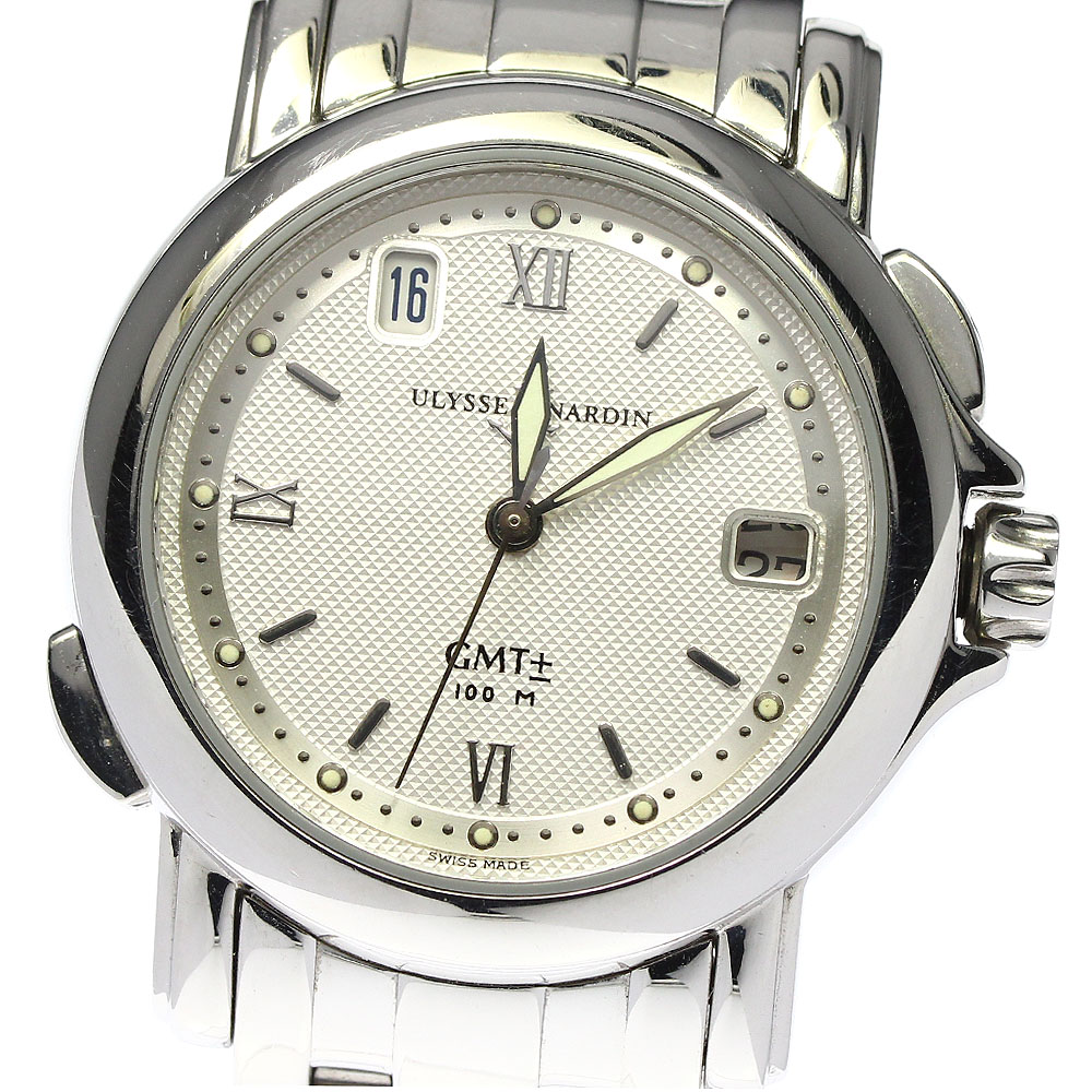 【楽天市場】訳あり ユリス・ナルダン Ulysse Nardin 203-22 サンマルコ GMT 自動巻き メンズ _754098【ev20】【中古】：CLOSER
