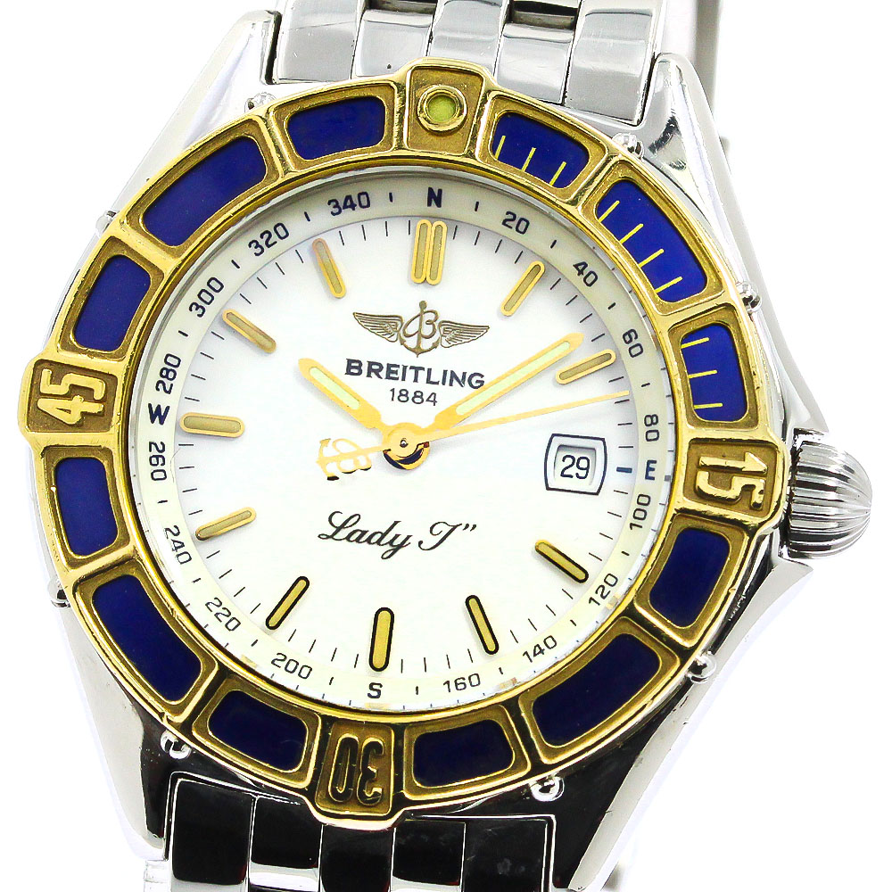 【楽天市場】ブライトリング BREITLING D52065 レディJ デイト クォーツ レディース _751502【中古】：CLOSER