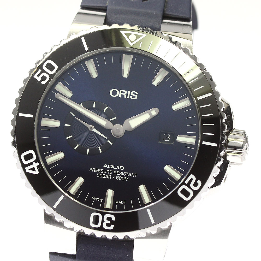 【楽天市場】オリス ORIS 7733 アクイス デイト スモールセコンド 自動巻き メンズ 箱・保証書付き_760417【中古】：CLOSER