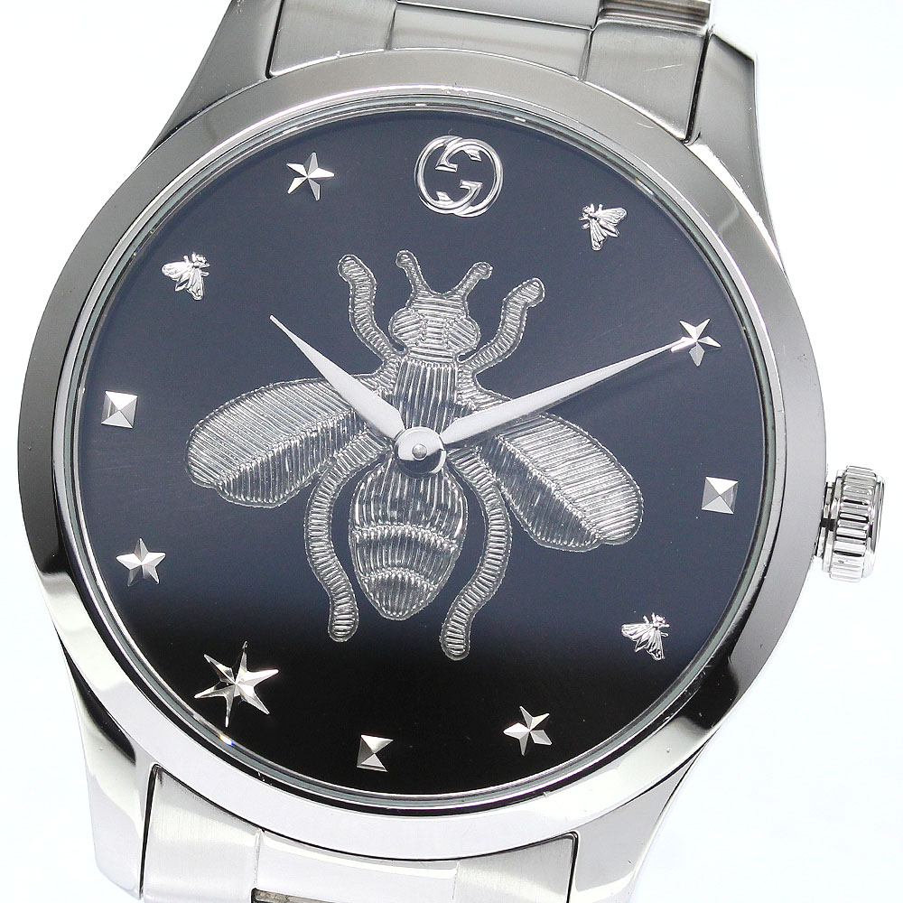 【楽天市場】グッチ GUCCI 126.4/YA1264136 Gタイムレス Bee クォーツ メンズ _759159【中古】：CLOSER
