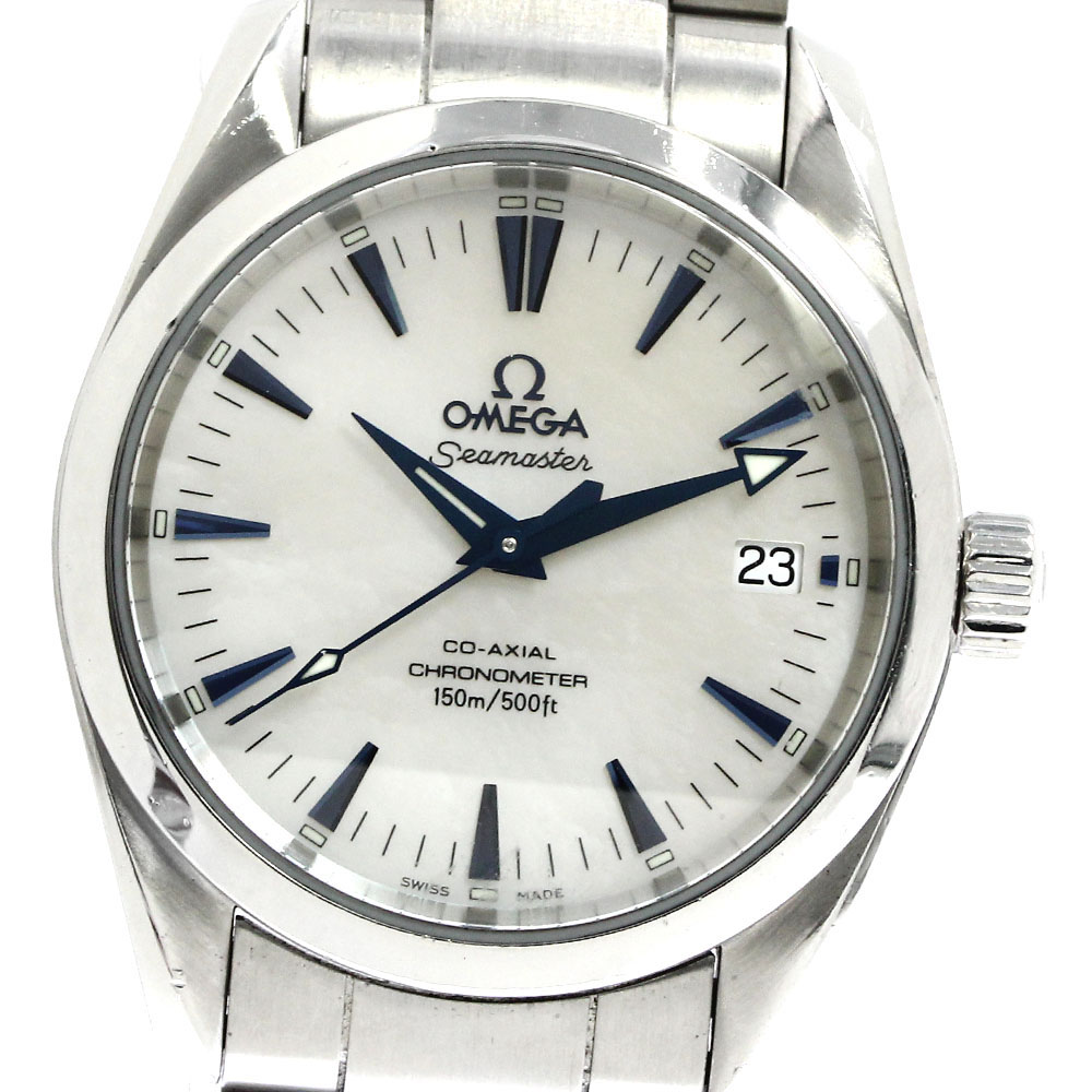 【楽天市場】訳あり オメガ OMEGA 2504.70 シーマスター アクアテラ コーアクシャル 自動巻き ボーイズ _760791【中古 ...