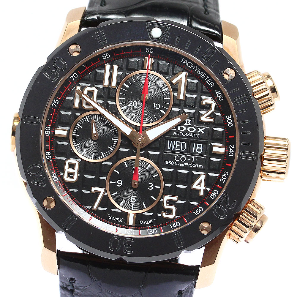 【楽天市場】エドックス EDOX 01122 クロノオフショア1 デイデイト クロノグラフ 自動巻き メンズ 美品 保証書付き_790131 ...