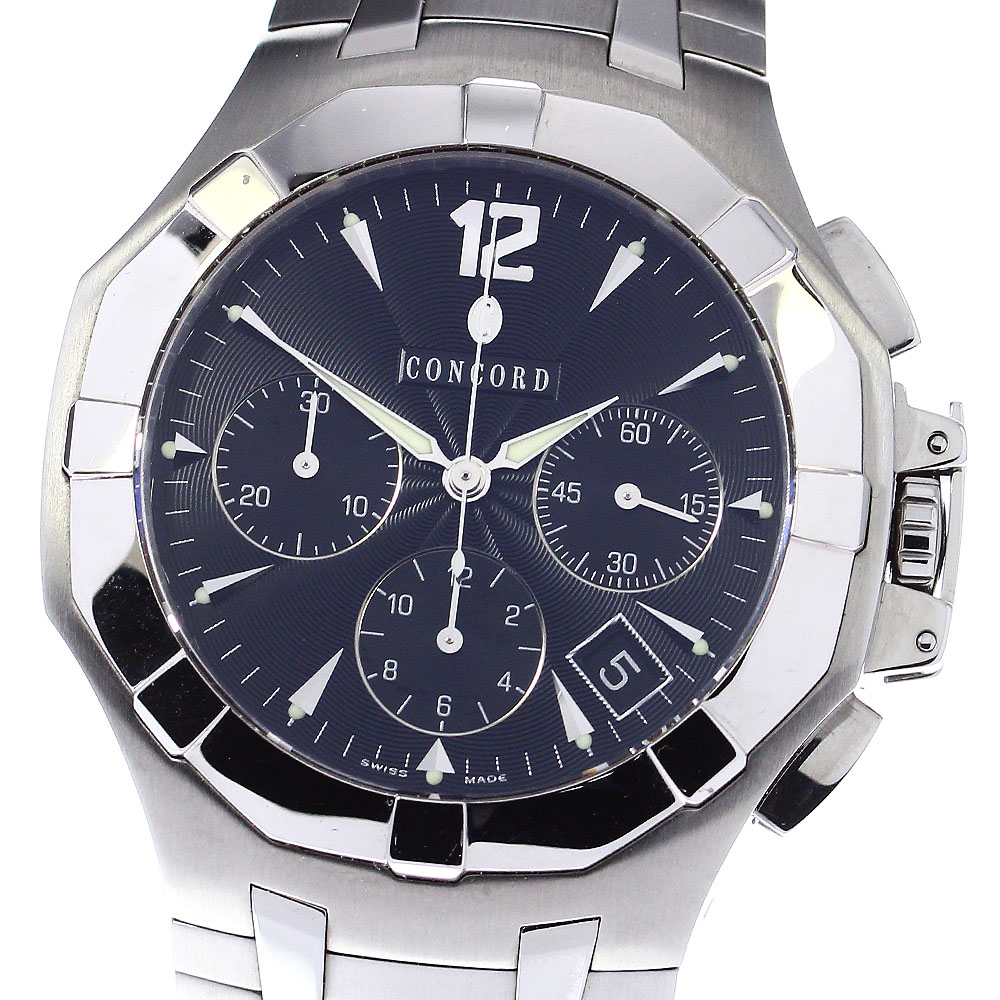 【楽天市場】コンコルド Concord 10.H7.1892 サラトガ デイト K18WGベゼル 自動巻き レディース 良品 箱付き ...