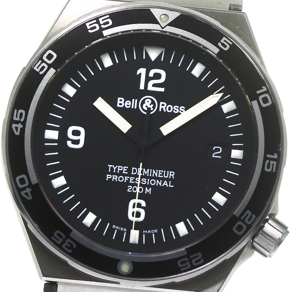 【楽天市場】ベル＆ロス Bell＆Ross 420 タイプデミナー デイト クォーツ メンズ _791872【中古】：CLOSER