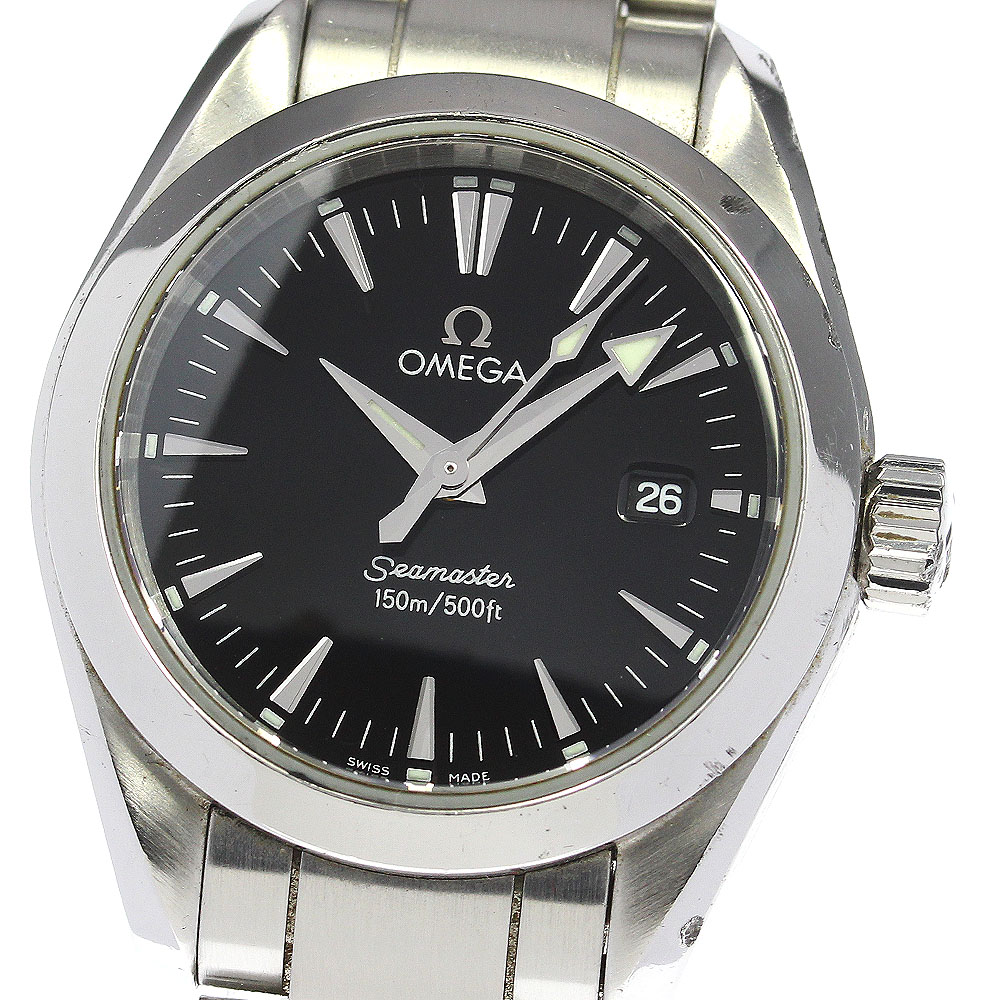 【楽天市場】オメガ OMEGA 2577.50 シーマスター アクアテラ デイト クォーツ レディース 箱・保証書付き_791882【中古 ...