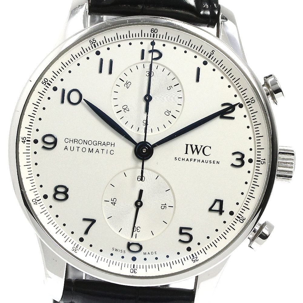 【楽天市場】IWC IWC SCHAFFHAUSEN IW371605 ポルトギーゼ クロノグラフ 自動巻き メンズ 箱・保証書付き ...