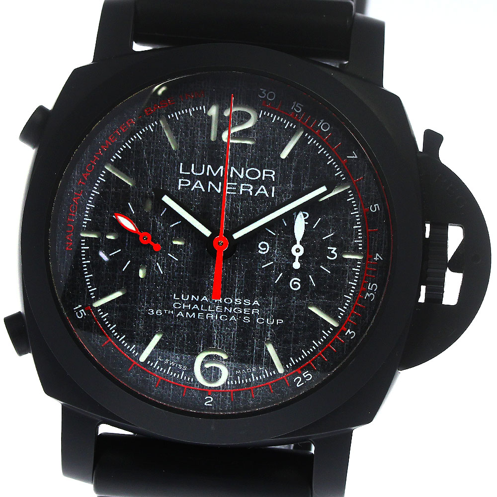 【楽天市場】パネライ PANERAI PAM01037 ルミノール ルナ ロッサ クロノ フライバック リミテッド 自動巻き メンズ 美品 箱 ...