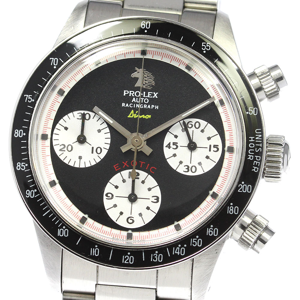 【楽天市場】プロレックス PRO-LEX レーシングラフ ディーノ クロノグラフ 自動巻き メンズ 箱付き_797330【中古】：CLOSER
