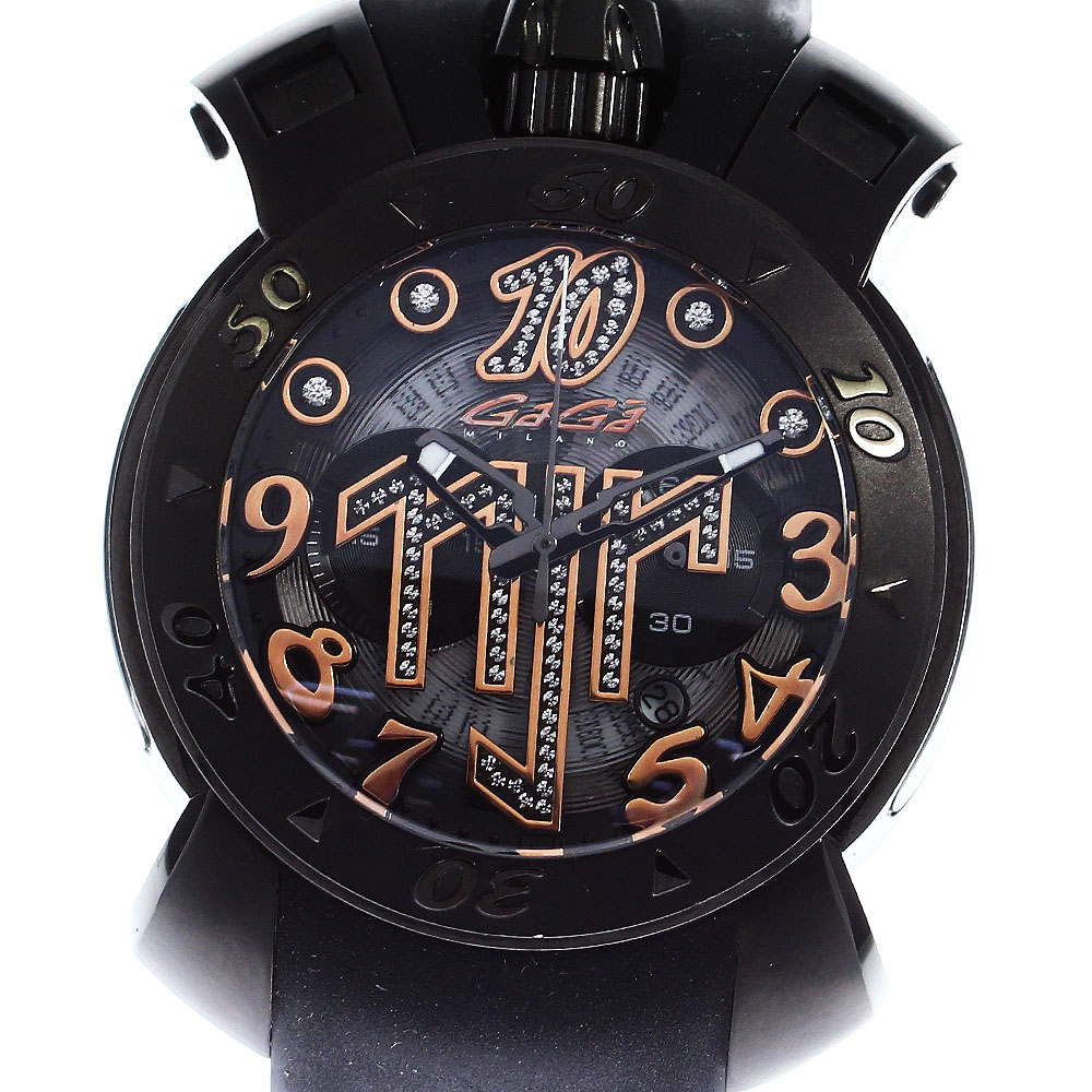 【楽天市場】ガガミラノ GaGa MILANO 8012NJ01 マヌアーレ48 ネイマールモデル クロノグラフ 500本限定 クォーツ ...