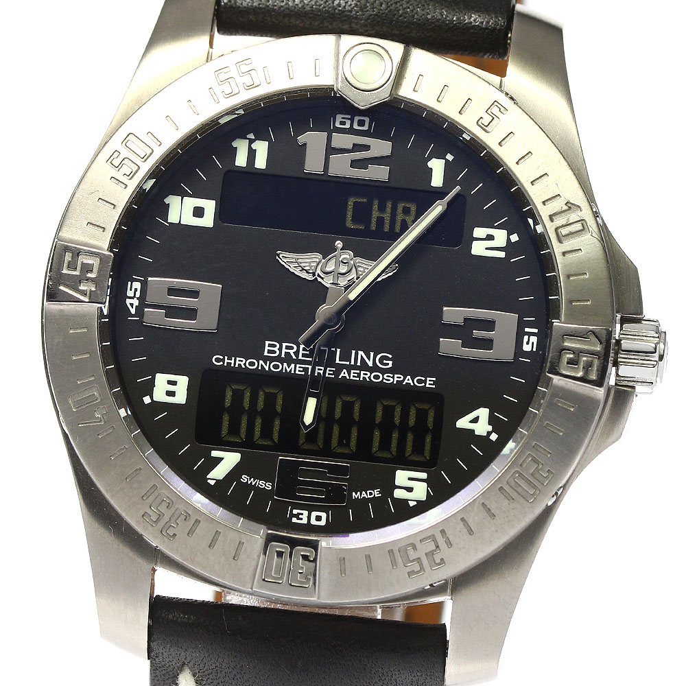 【楽天市場】ブライトリング BREITLING E7936310/BC27 アエロスペース エヴォ クォーツ メンズ 箱・保証書付き ...
