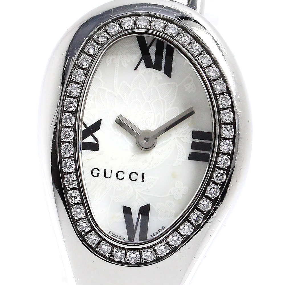 【楽天市場】グッチ GUCCI 103 ホースビット フローラ ダイヤベゼル クォーツ レディース _792202【中古】：CLOSER