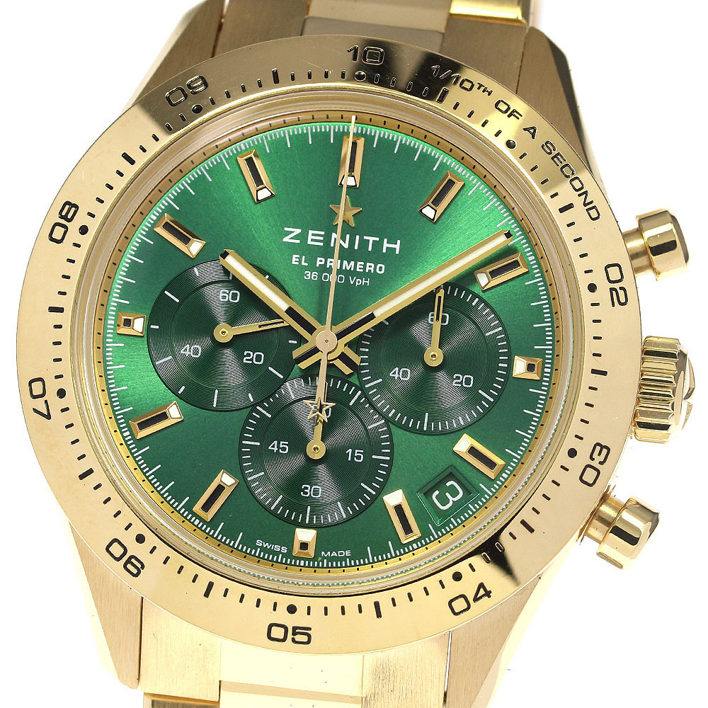 【楽天市場】ゼニス ZENITH 30.3100.3600 クロノマスター スポーツ YOSHIDA SPECIAL EDITION K18YG 自動巻き メンズ 美品 箱・保証書付き ...