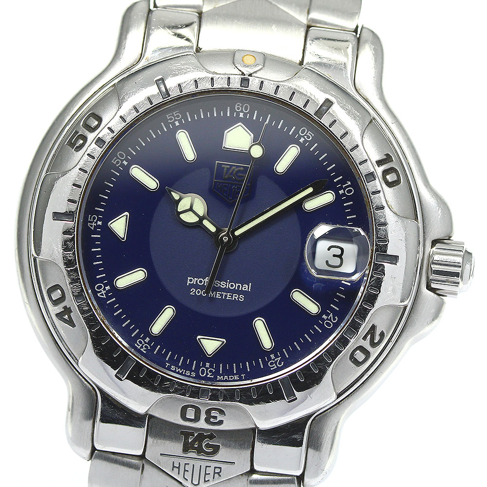 【楽天市場】タグホイヤー TAG HEUER WH1115-K1 6000シリーズ プロフェッショナル デイト クォーツ メンズ ...