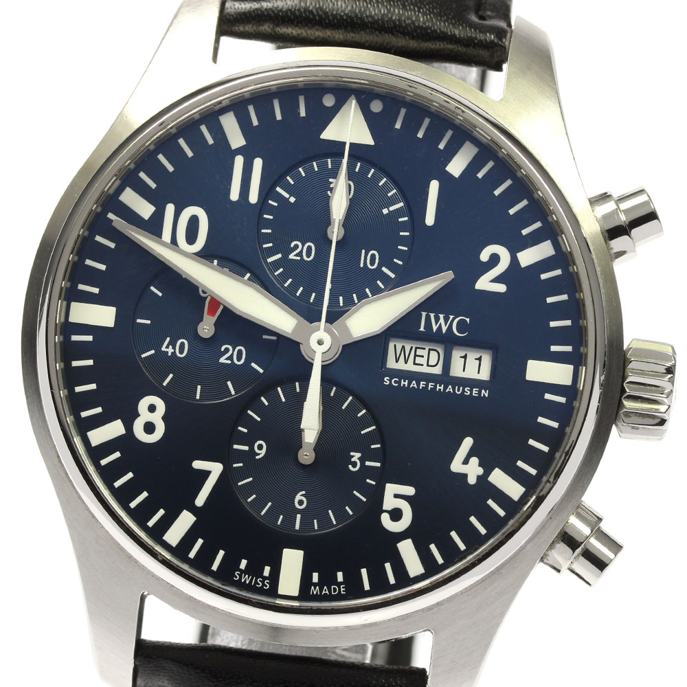 【楽天市場】IWC IWC SCHAFFHAUSEN IW377714 パイロットウォッチ プティ プランス クロノグラフ 自動巻き メンズ ...
