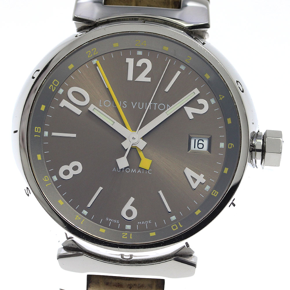 【楽天市場】ルイ・ヴィトン LOUIS VUITTON Q1132 タンブール デイト GMT 自動巻き メンズ _808606【中古】：CLOSER