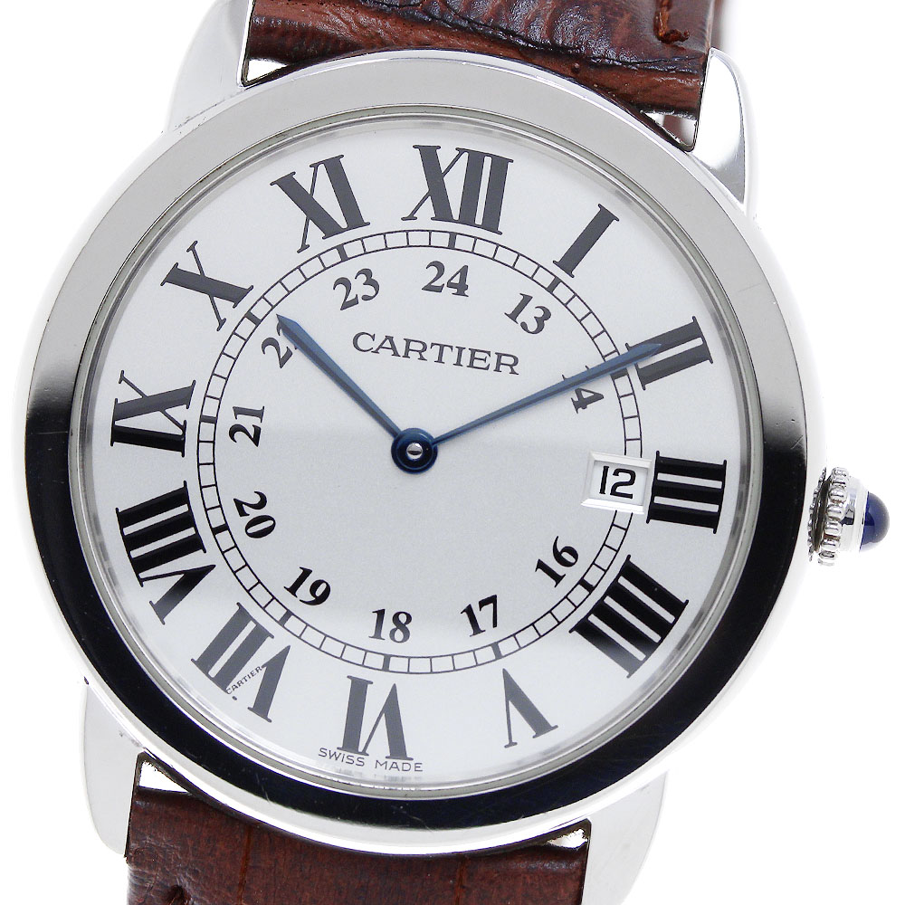 【楽天市場】カルティエ CARTIER W6700255 ロンドソロ LM デイト クォーツ メンズ _815401【中古】：CLOSER