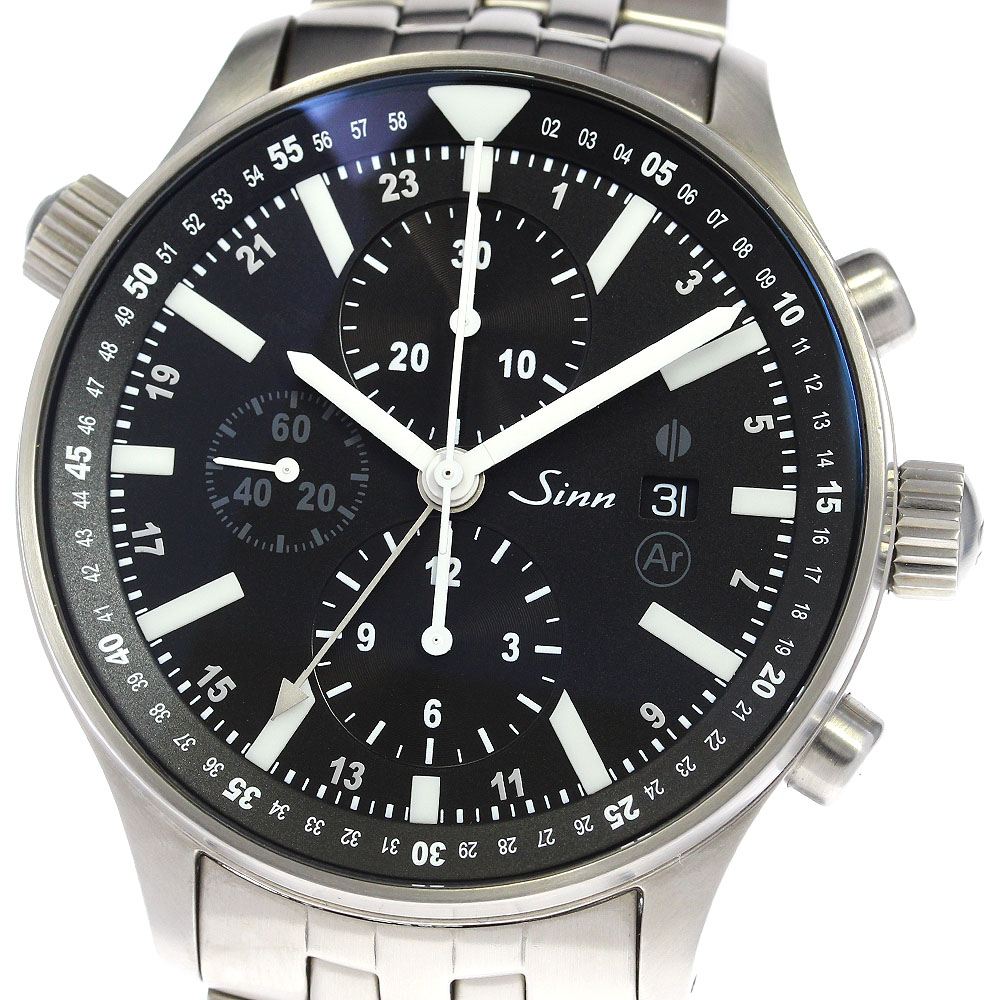 【楽天市場】ジン Sinn 900 フリーガー クロノグラフ デイト 自動巻き メンズ 美品 _817322【中古】：CLOSER